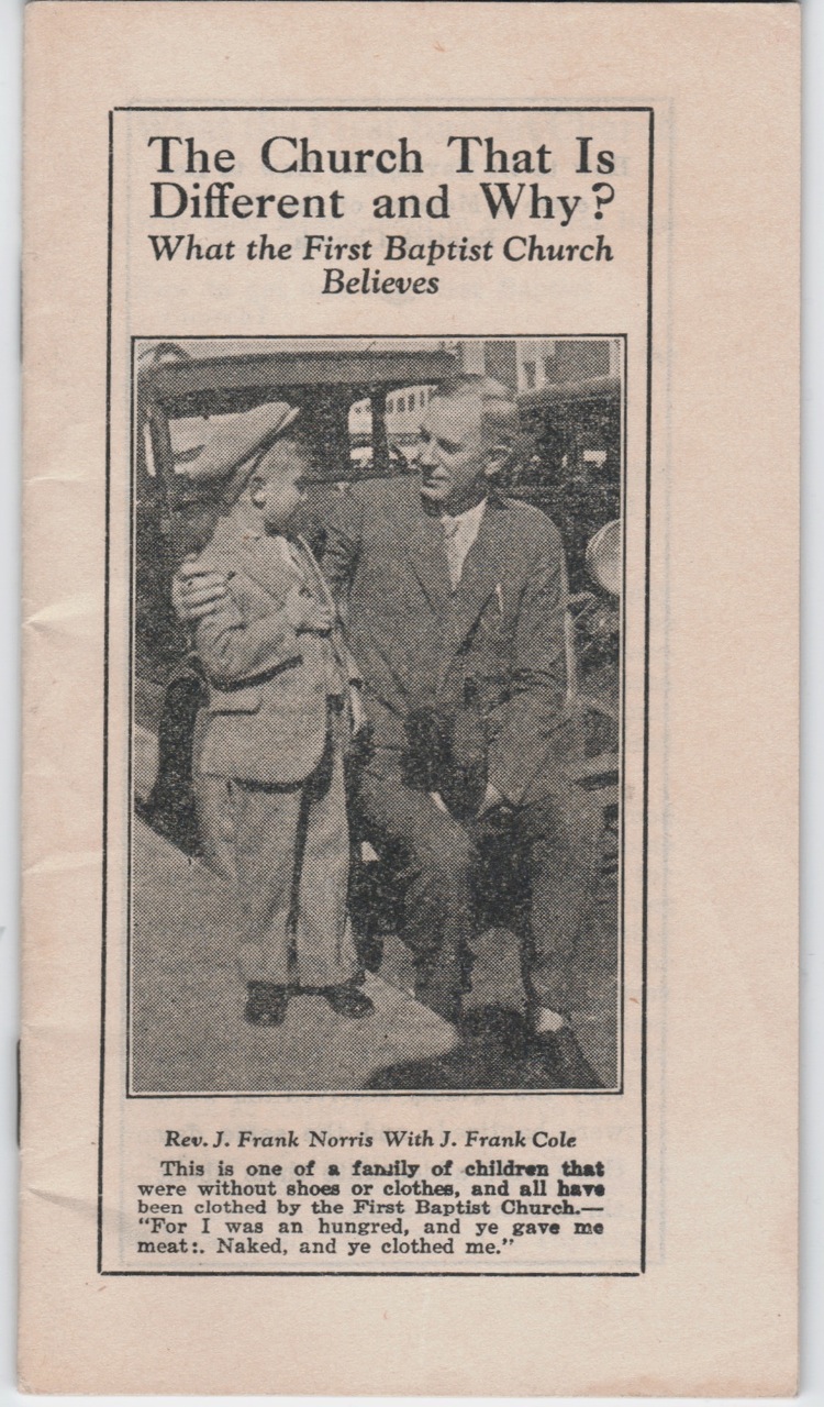 1934 Church Pamphlet – BaptistBasics.org