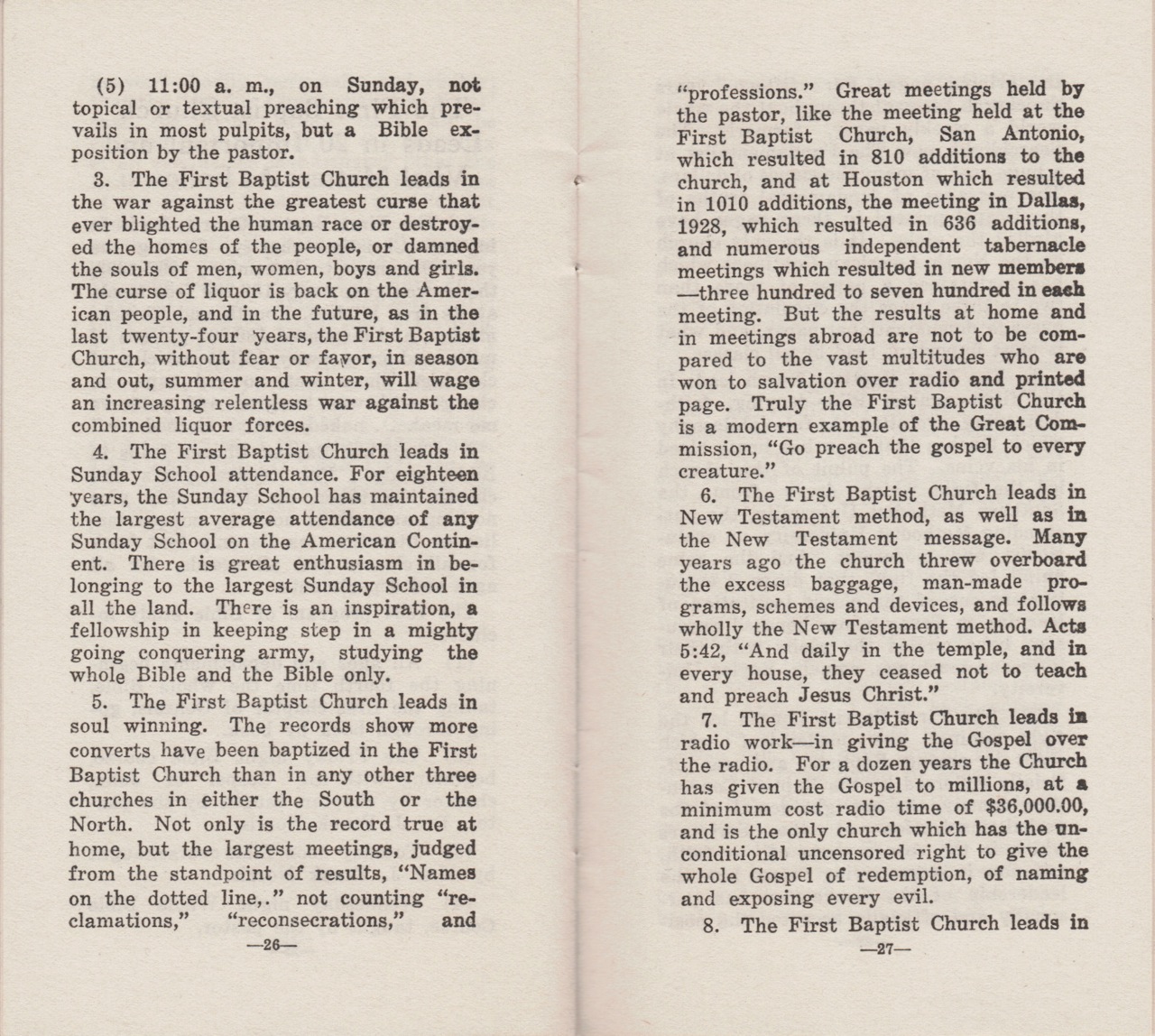 1934 Church Pamphlet – BaptistBasics.org